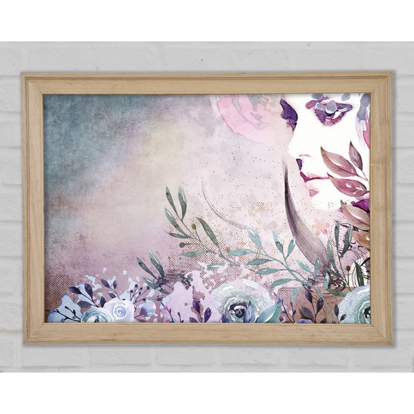 Mercer41 Floral Watercolour Woman - Single Picture Frame Art Prints | Wayfair.co.uk